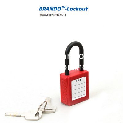 Industrial Safety Lockout Tagout Padlock with Keyed Alike, Nylon Shackle Padlocks