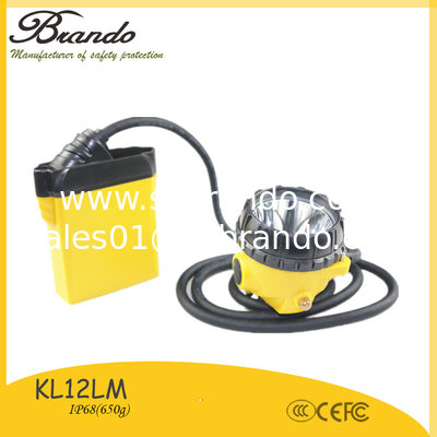 BRANDO KL12LM led cap lamp rechargeable battery with waterproof IP68 for miner work