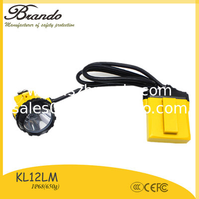 BRANDO KL12LM led cap lamp rechargeable battery with waterproof IP68 for miner work
