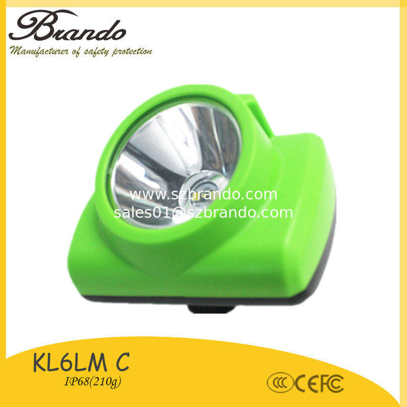 High quality impact resistant ,compression resistant cordless miner cap lamp with 6.8Ah Li-ion Battery