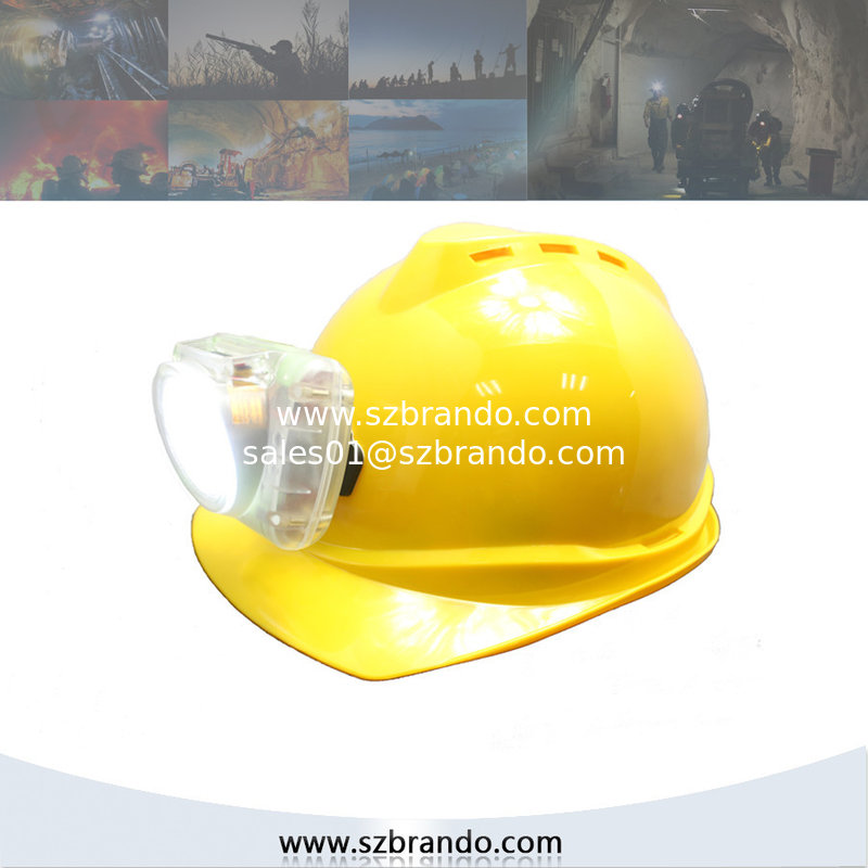 BRANDO mining cap lamp with RFID tag