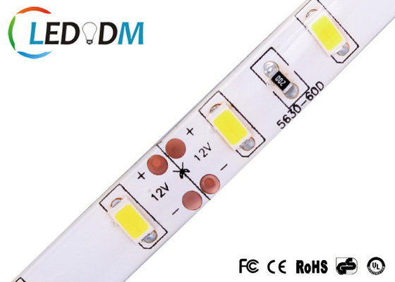 10mm Width Flexible LED Strip Lights , 14.4W 60 LEDs Per Meter 5630 SMD LED Strip