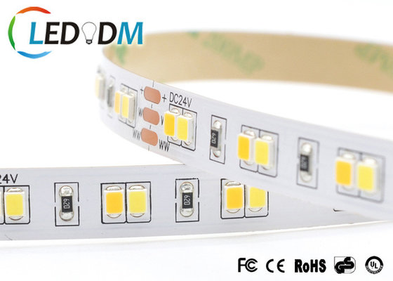2700 - 6500K CCT Adjustable LED Light Strip , 24V SMD 2835 Dimmable LED Tape