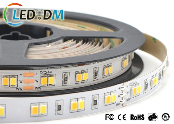 2700 - 6500K CCT Adjustable LED Light Strip , 24V SMD 2835 Dimmable LED Tape