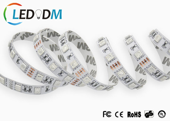 14.4W/M SMD 5050 3M Adhesive RGB LED Strip Lights DC 12V Low Voltage Model