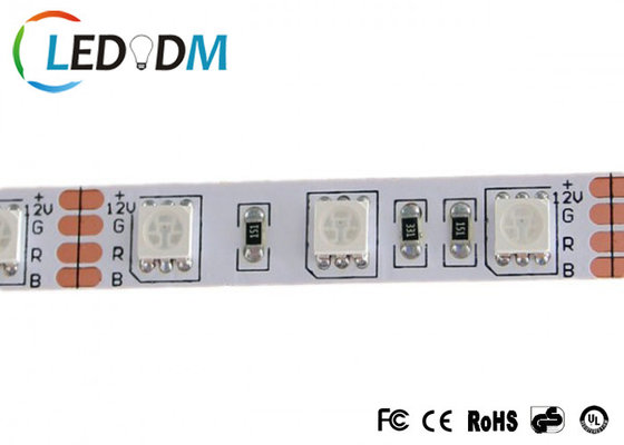 Adhesive 3M RGB LED Strip Light , DC12V 14.4W/M RGB 5050 LED Strip