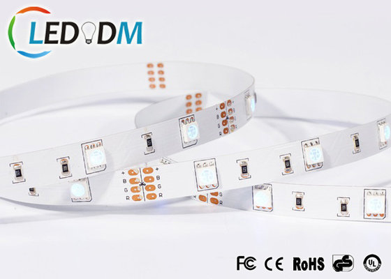 Adhesive 3M RGB LED Strip Light , DC12V 14.4W/M RGB 5050 LED Strip