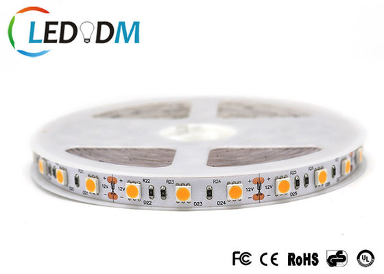 60 LEDs/M SMD 5050 LED Strip Light 12V / 24V With 3M Rubber Back Plate