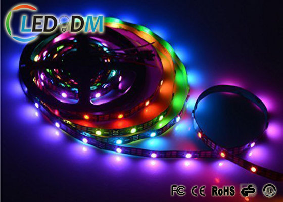 12V Flexible LED Strip Lights , 5050 SMD WS2811 IC Digital Waterproof RGB Light Strip