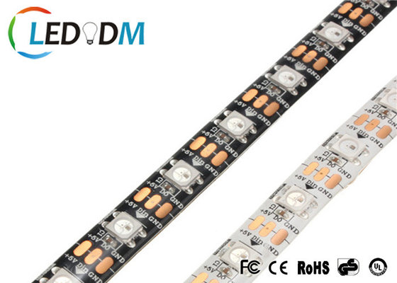 9W/M 18W/M Addressable LED Strip Lights , SMD5050 Full Color WS2812B LED Strip