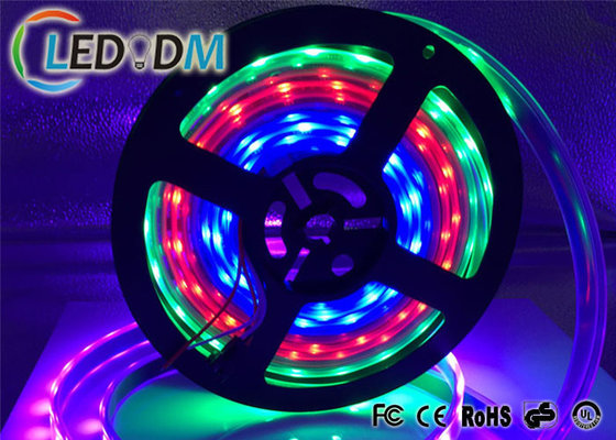 9W/M 18W/M Addressable LED Strip Lights , SMD5050 Full Color WS2812B LED Strip