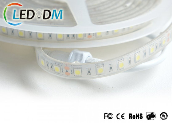 High CRI IP65 Waterproof RGB LED Strip Light SMD 5050 Type With Connector