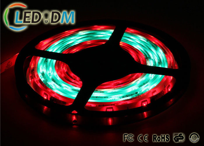 Silicone IP68 Addressable LED Strip Lights , 12V 60 Pixel WS2811 RGB LED Strip