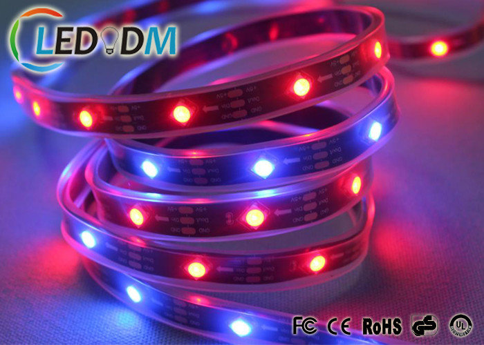 Waterproof Addressable LED Tape DC 5V SMD5050 Chip Type For Black Board