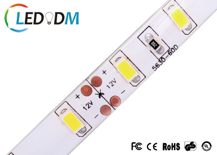 10mm Width Flexible LED Strip Lights , 14.4W 60 LEDs Per Meter 5630 SMD LED Strip