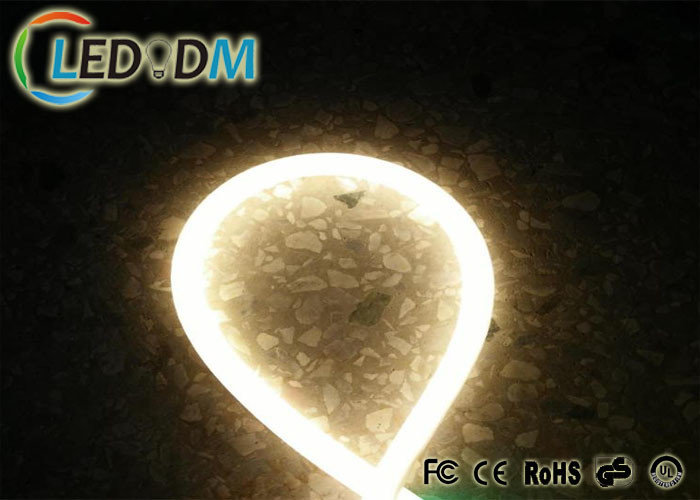 Silicone IP67 Flexible LED Neon Light 24V 120 LEDs Per Meter CE / FCC / UL Approved