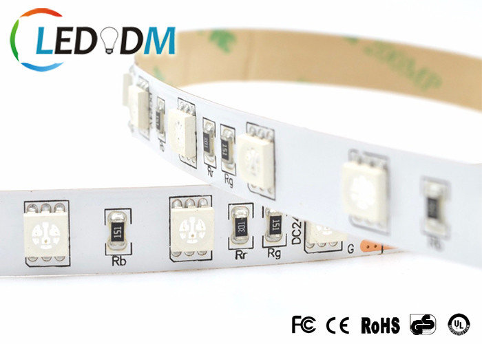14.4W/M SMD 5050 3M Adhesive RGB LED Strip Lights DC 12V Low Voltage Model