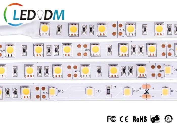 Flexible SMD 3528 LED Strip Light IP20 2700k - 6500k Color Temperature Type