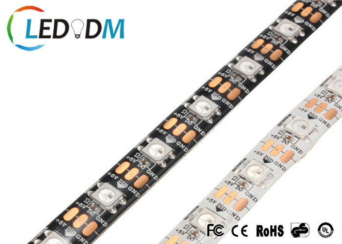 9W/M 18W/M Addressable LED Strip Lights , SMD5050 Full Color WS2812B LED Strip