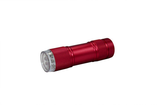 Red Color High Brightness 9 LED with 3 AAA Battery Led Flashlight for Outdoor Camping