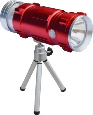  Red High Power Full Light 180 Lumen Led Rechargeable Flash Light For Fishing