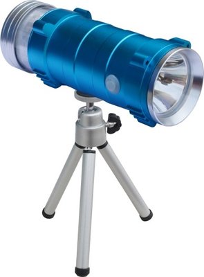 Multi-Function Blue High Powered 180 Lumen Led Rechargeable Flash Light For Camping