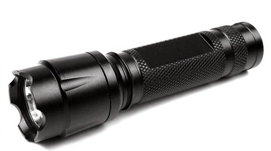 Black 95*31mm 1 AA Battery LED Flashlight with 1 LED JW043051-Q3-1
