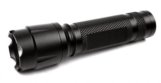 Black 95*31mm 1 AA Battery LED Flashlight with 1 LED JW043051-Q3-1