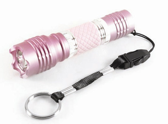 Pink Mini 1 AA Battery LED Light Flashlight ND51017 for Family Use