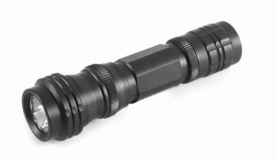 Bright 1600 - 1800MCD Black 1 AA Battery LED Light Flashlight ND51020