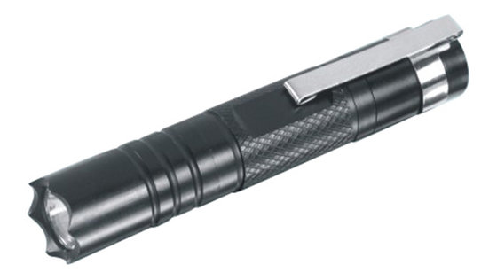 Portable Black 1 LED 1 AAA LED Clip on Flashlight ND71003