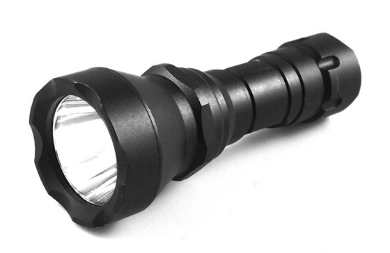 100 * 35mm Black House 1 LED 3 AAA LED Torch Flashlight ND173028