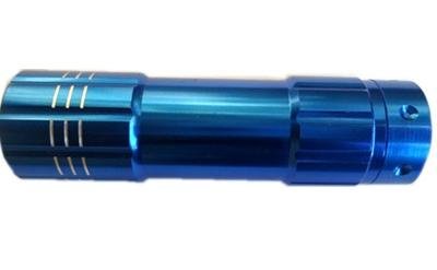 Blue Aluminum 3 AAA Mini LED Flashlights ND90010 for 11000-13000 * 9MCD