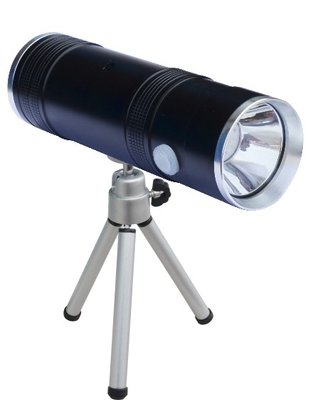 Red Black Blue Full Light High Power With Three 18650 Li-Ion Batteries Led Rechargeable Flashlight