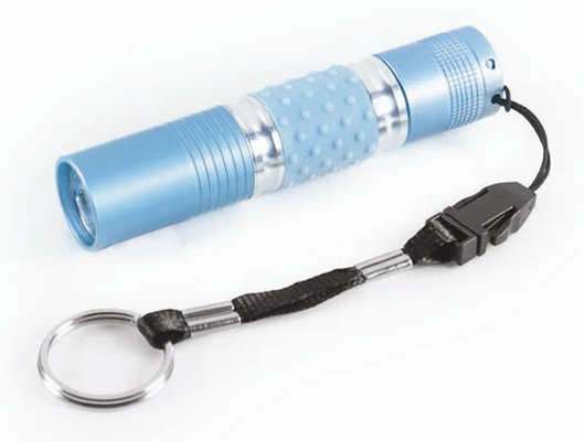 Blue Bright 1 AA Battery LED Flashlight Torch with 1 LED ND51015