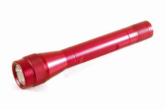 1600 - 1800MCD Red Household 1 LED 2 AA LED Flashlight ND52001