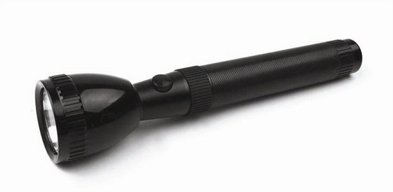 Black Bright LED Light C Battery Flashlight NDC0004 with 215 * 45 mm