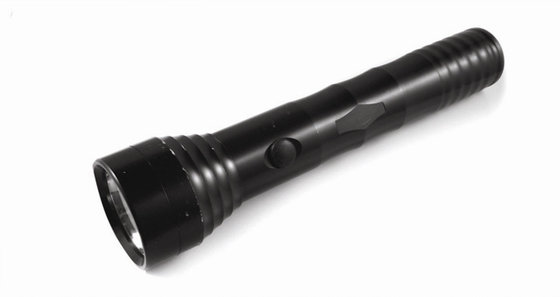 Outdoor Portable Black LED D Battery Flashlight NDB0002 with 182 * 56 mm