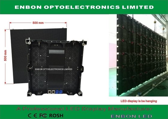 P3.91 Indoor LED Display Rental LED Video Wall with 500X500mm / 500X1000mm