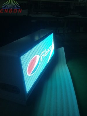 P6mm programmable Taxi LED Display outdoor with Acrylic board 12V 1 / 8  Scan