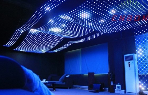 Stage Soft Foldable LED Video Curtain light weight transparent