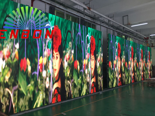 Portable 500*500mm video wall displays , led full color display high end
