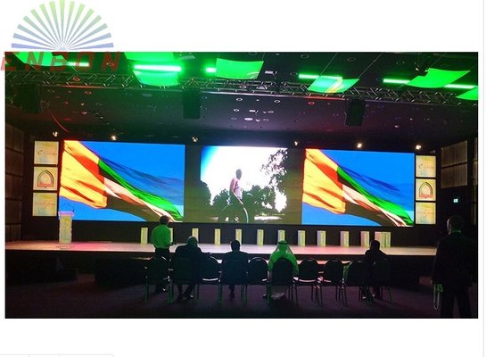 P4.8 indoor electronic Slim LED display panels for video 3100 nits 400 W / panel