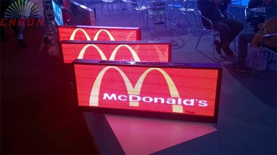 Outdoor Full Color Taxi LED Display , Mobile video LED screen