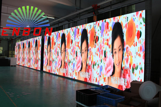 Portable 500*500mm video wall displays , led full color display high end