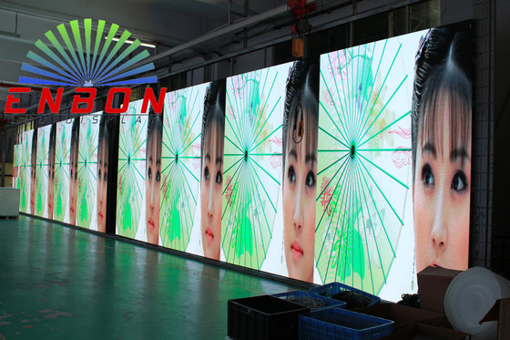Portable 500*500mm video wall displays , led full color display high end
