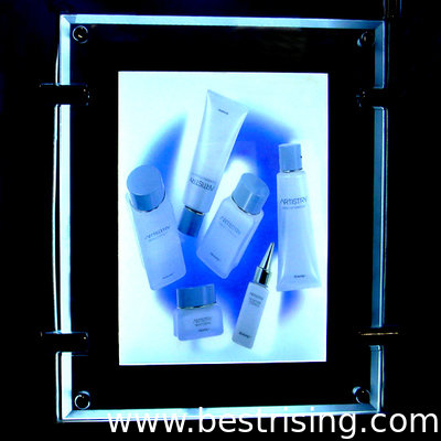 Slim advertising led illuminated crystal light box