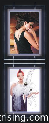 Slim advertising led illuminated crystal light box