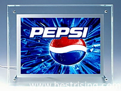 Business advertising led illuminated crystal light box