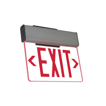 6mm hanging aluminum clear acrylic led edgelit sign